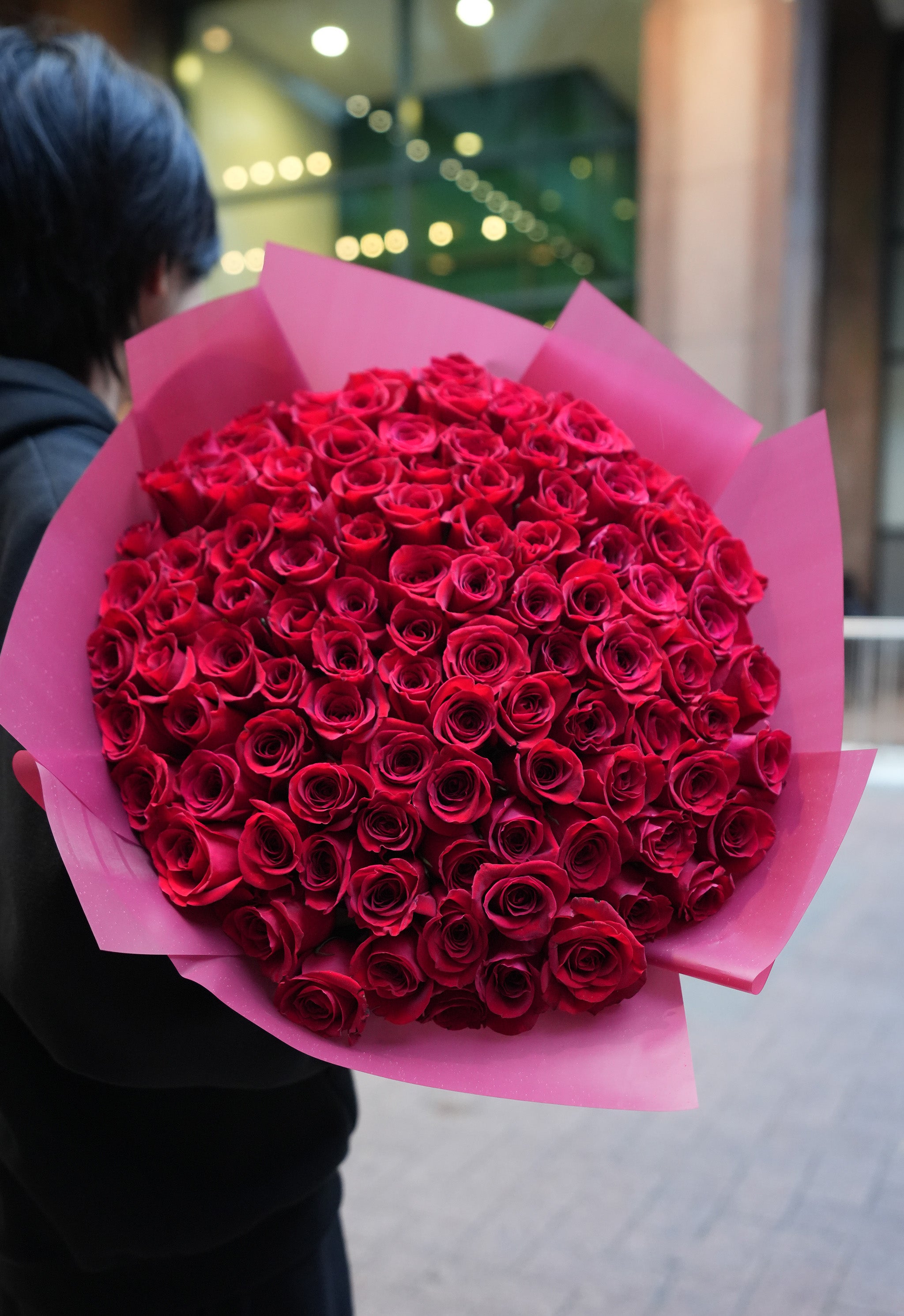 [VD] 100 Premium Red Rose Bouquet - Flower & Plant Free Delivery ...